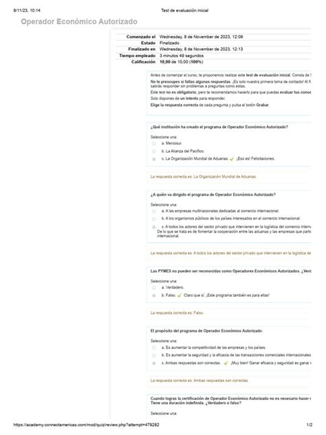Test De Evaluación Inicial Pdf Economias Business