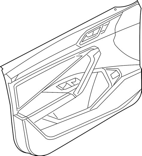 Volkswagen Jetta Door Interior Trim Panel Trim Code 5ma