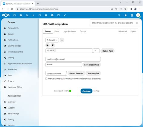Debian 12 Bookworm Nextcloud Ad Integration Server World