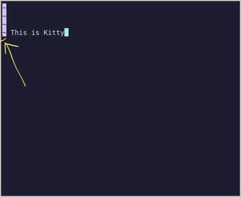 delete space margin before cursor r kittyterminal
