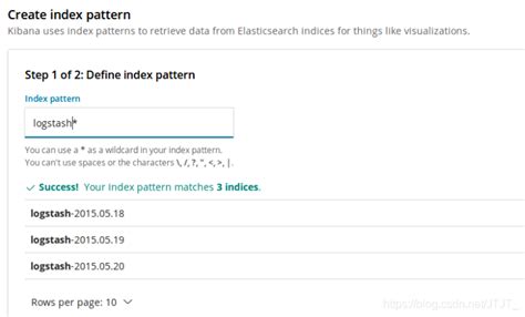 Kibana定义索引模式kibana 索引模式 Csdn博客