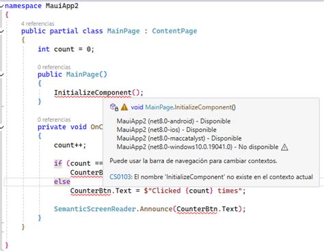 Help Needed Errors In Initial Net Maui Project Microsoft Qanda