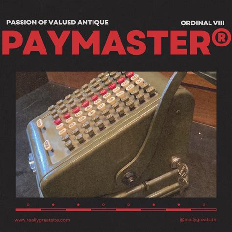 Vintage Paymaster Series 700 Check Writing Writer Machine With Key As