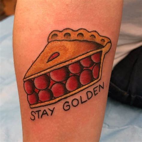 Steps To Make Apple Pie Slice Tattoo