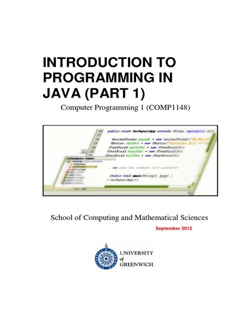 Workbook 1 Pdf Pdf Java Programming Language Information