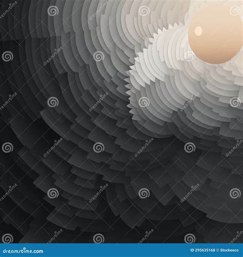 Surreal Spiral Group: Layered Organic Forms in Dark Gray and Light Beige Stock Illustration ...