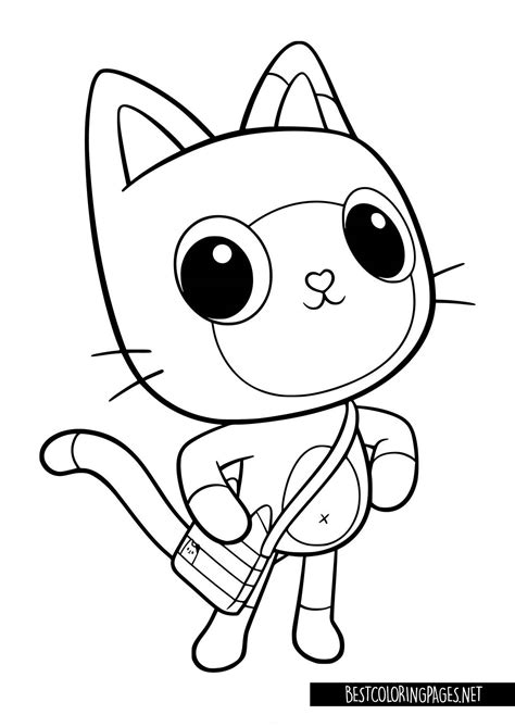 Gabbys Dollhouse Pandy Coloring Page