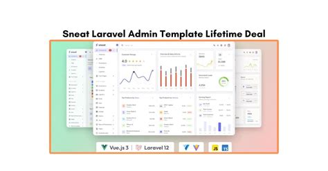 Sneat Laravel Admin Template Lifetime Deal Build Modern Vuejs And Laravel Apps Effortlessly
