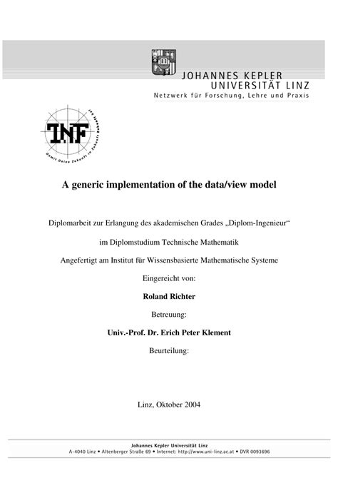 PDF A Generic Implementation Of The Data View Model