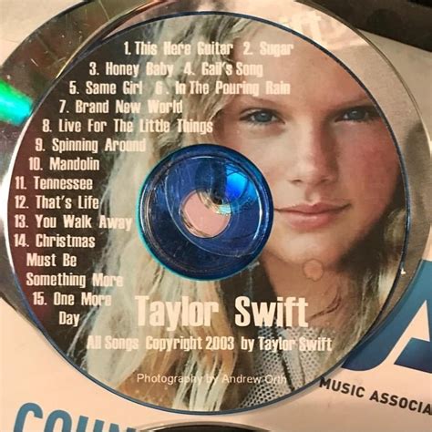 Taylor Swift 2003 Demo Cd Lyrics And Tracklist Genius