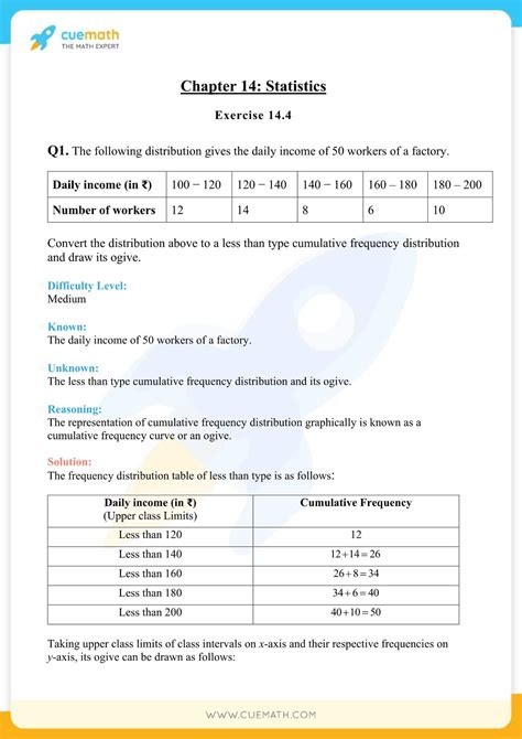 Ncert Solutions Class 10 Maths Chapter 14 Exercise 14 4 Download Pdf