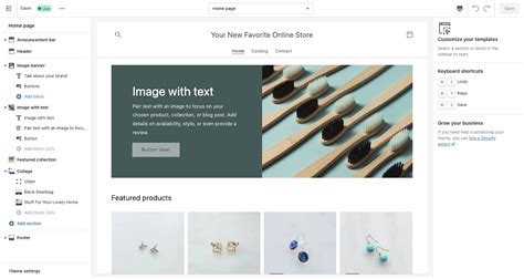How To Edit Your Shopify Homepage Quickly Examples