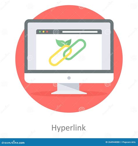 Hyperlink Stock Vector Illustration Of Link Vector 264944088