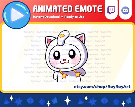 Twitch Emote Animated White Cat Wiggle Dancing Emote Etsy
