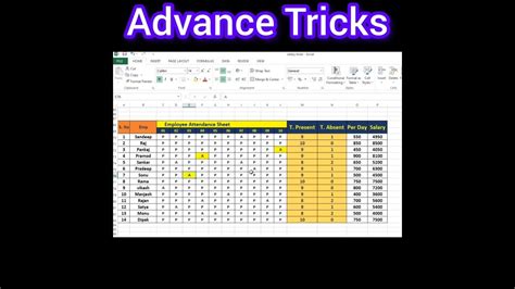 Ms Excel Advance Tricks Video 💪 Education Excelsolutions Exceltech