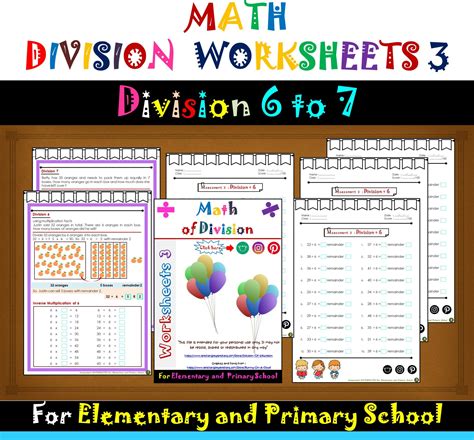 Math Division Part 1 To 4 Bundles Division Worksheets Division Word