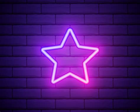 Bright Neon Stars Background