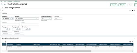 Enhanced Stock Valuation Report In Sage X3 V12