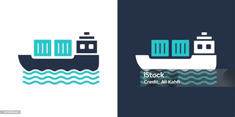화물선 아이콘입니다 단색 아이콘 벡터 그림입니다 웹 사이트 디자인 로고 앱 템플릿 Ui 등 아이콘에 대한 스톡 벡터 아트 및 기타 이미지 Istock