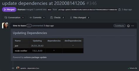 Github Workflows Update Dependencies Automatically Thamara Andrade