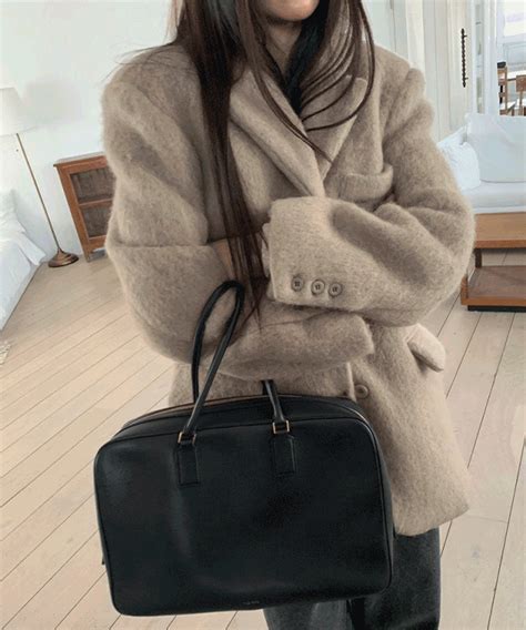 리히트 모헤어 오버 코트 4color 오버핏자켓겨울코트울자켓하프코트모헤어자켓오버핏코트하프자켓울코트누빔코트