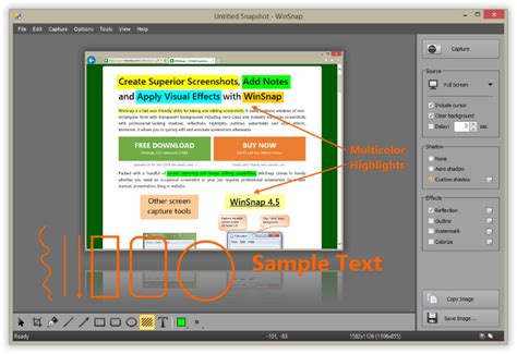 WinSnap - Create Superior Screenshots, Add Notes and Apply Visual ...