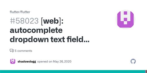 Web Autocomplete Dropdown Text Field Forms Don T Seem To Work For The Web Issue