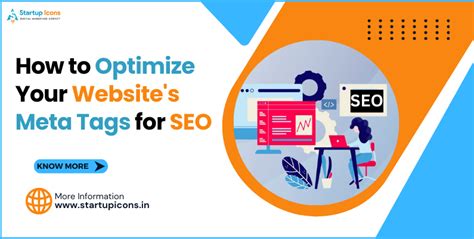 how to optimize your website s meta tags for seo startup icons