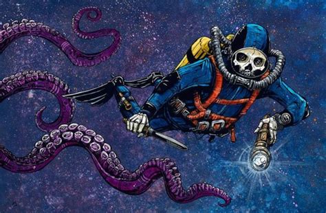 Skeleton Vs Tentacles Scrolller