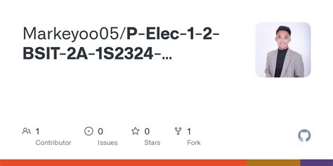 Github Markeyoo05p Elec 1 2 Bsit 2a 1s2324 Calbang Mark Cleo