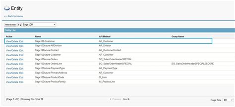 Create Entity In GUMU SAGE ERP 100 Integration For Salesforce Salesforce Com Tips And Tricks