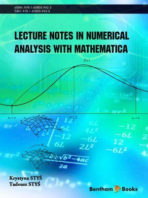 eBook Lecture Notes in Numerical Analysis with Mathematica by Tadeusz Styś OverDrive Free