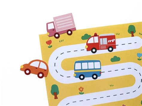 움직이는 자동차 자석 놀이