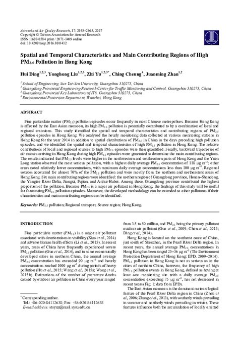 Pdf Spatial And Temporal Characteristics And Main Contributing