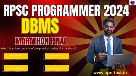Rpsc Programmer 2024 Dbms Marathon Final Apnitest Youtube