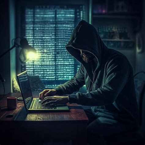 Premium Ai Image Online Hacker Hacking Computer Anonymous Cyberpunk