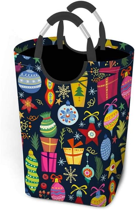 Faty T L Laundry Basket Colorful Christmas Merry Xmas Gift Boxes