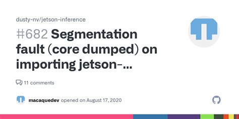 Segmentation Fault Core Dumped On Importing Jetson Inference · Issue