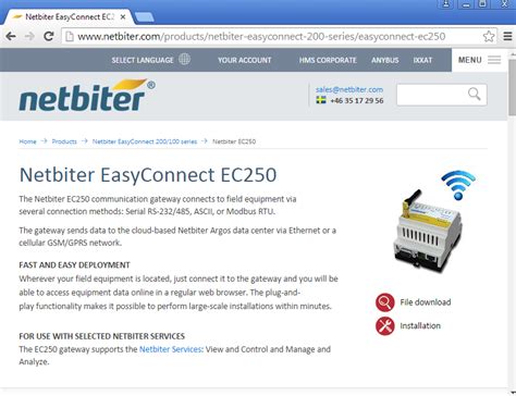 The Netbiter Easyconnect Ec250 Firmware Update Idx Blog