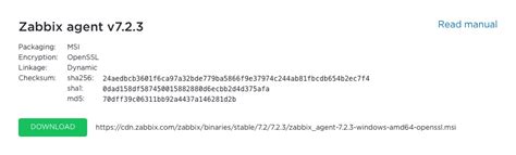 Installation Zabbix Agent