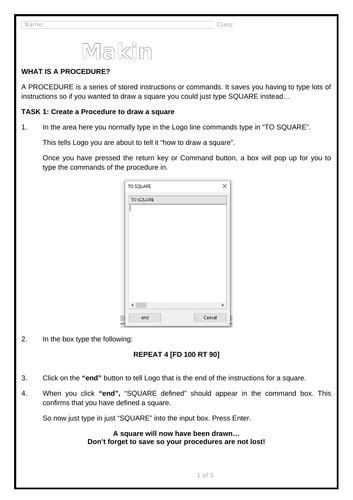 fms logo using procedures to create shapes teaching resources