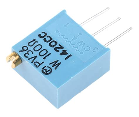 Pv36w101c01b00 Bourns 100Ω Through Hole Trimmer Potentiometer 0 5w Top Adjust Bourns Pv36