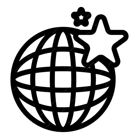 Premium Vector Global Mall Icon Outline Global Mall Vector Icon For Web Design Isolated On
