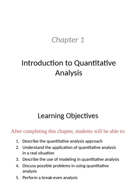 Introduction To Quantitative Analysis Pdf Linear Programming