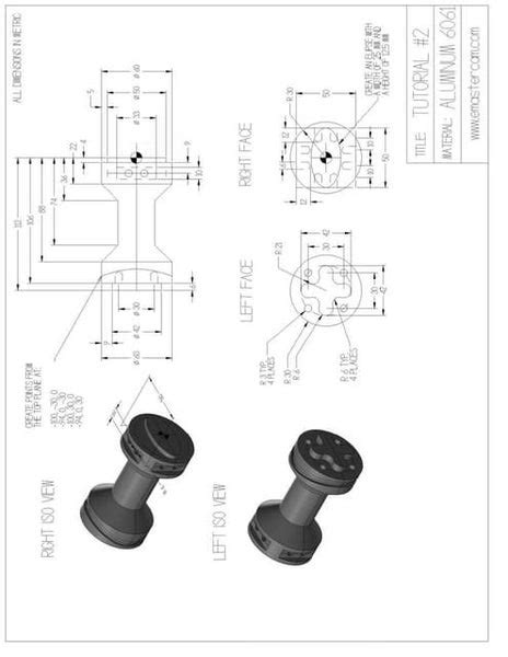 Mastercam Mill 3d Tutorial Drawing 01