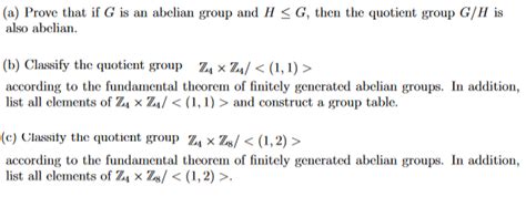 solved a prove that if g is an abelian group and h g then