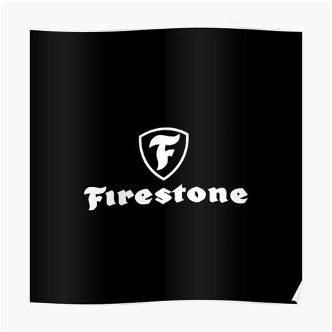 White Firestone Emblem Poster For Sale By Carolayersshop Redbubble