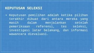 Rekrutmen Dan Seleksi PPTX