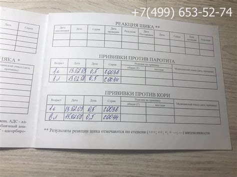 Прививочная карта ребенка по низкой цене - приобрести со срочной ...