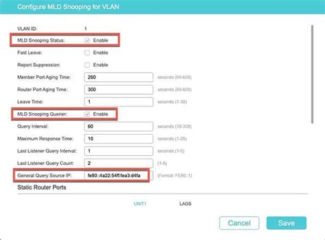 Configuring Tp Link Igmp And Mld Multicast Snooping